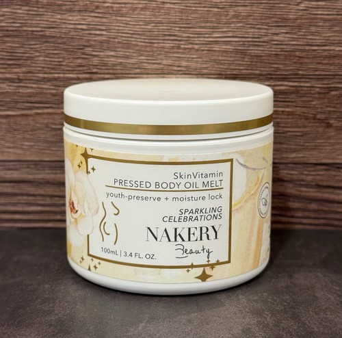 Nakery Beauty Skin Vitamin Pressed Body Oil Melt 3.4oz Sparkling ...