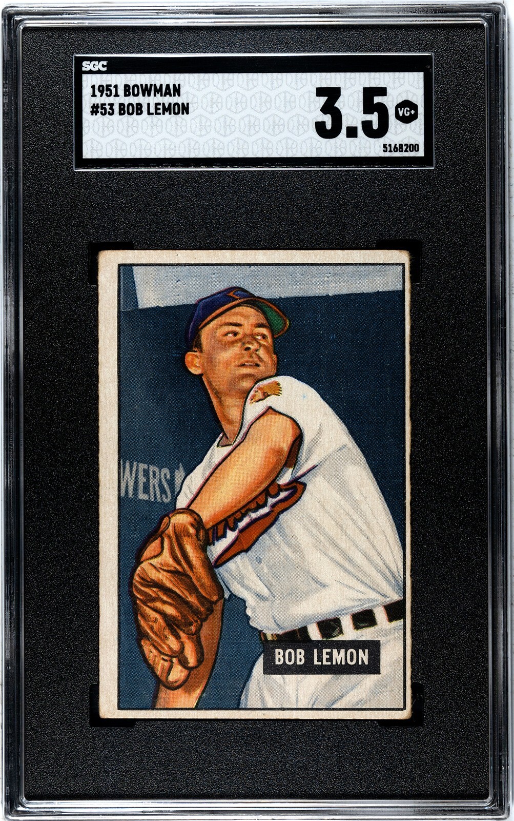 1951 Bowman BOB LEMON Cleveland Indians #53 SGC 3.5 VG+ Condition | eBay