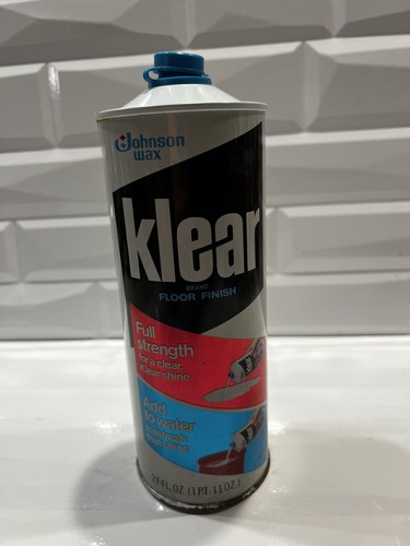 Vintage Klear Floor Finish Sc Johnson Wax 27oz. 1960s 1970s | eBay