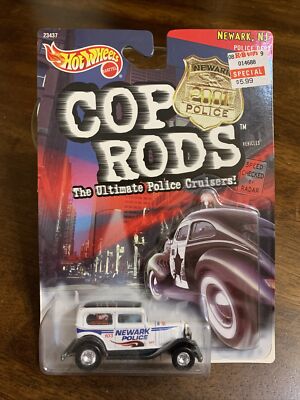 1999 Hot Wheels COP Rods '32 SEDAN DELIVERY Newark, NJ Real Riders NIP ...