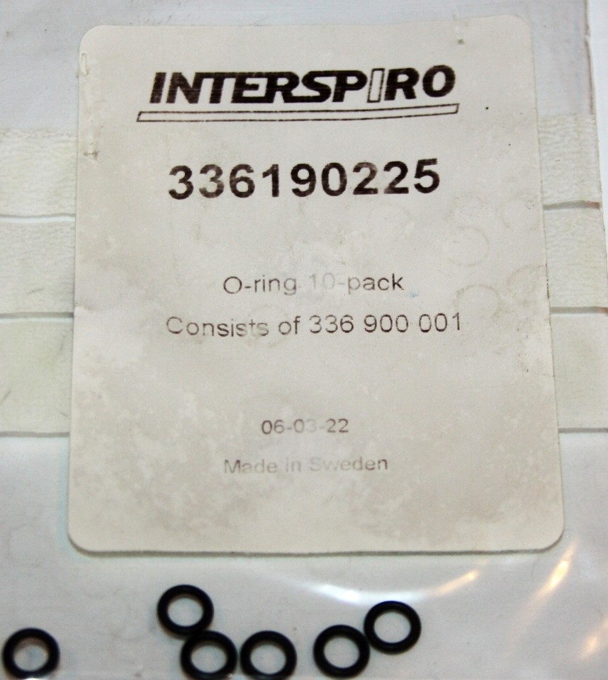 INTERSPIRO O-RING #336-190-225 336190225 336-900-001--SCBA AGA FIRE ...