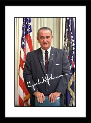 Lyndon B. Johnson Signed 5x7 Photo Print Autographed US President ...