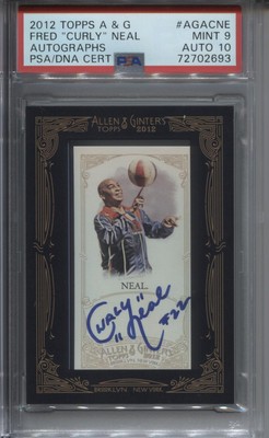 Fred Curly Neal 2012 Topps Allen and Ginter Autographs PSA 9 Auto 10 | eBay