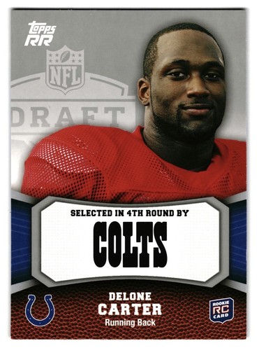 2011 Topps Rookie Rising Delonte Carter Rookie Indianapolis Colts #108 ...