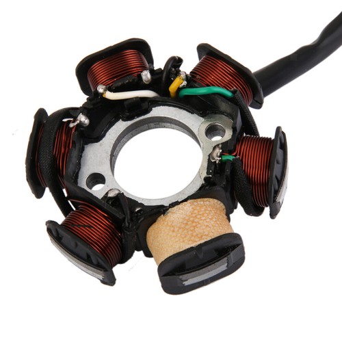 6 Pole Generator Coil Magneto Stator Plate GY6 110 125cc ATV PIT DITR ...