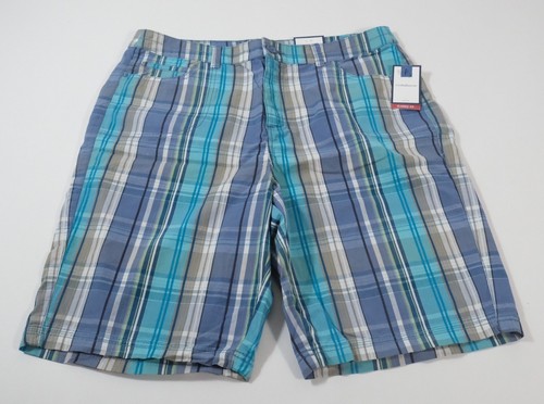 Croft & Barrow Women's Blue Plaid Chino Shorts Size 14 | eBay