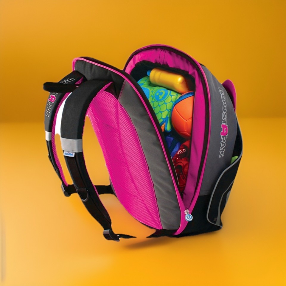 Trunki Boostapak Travel Backpack Car Seat - Pink/Black | eBay UK