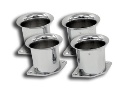 (4) Weber 40-48 IDF velocity stacks 2 1/4 in tall Dellorto empi HPMX ...