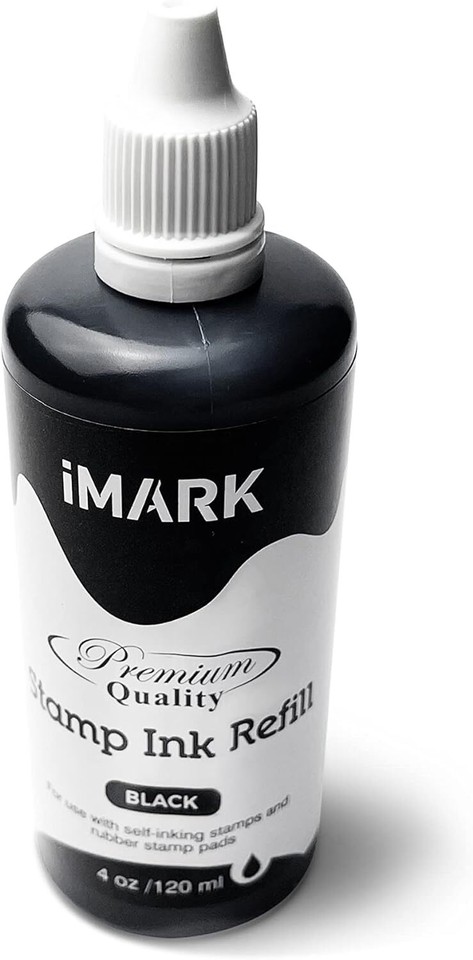iMARK Premium Refill Ink for Self-Inking Stamps, Daters and Stamp 4 oz ...