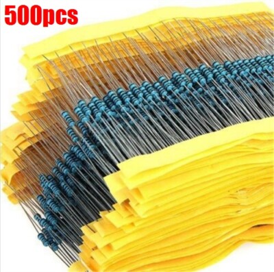 500Pcs Rohs 10Kω 10K Ohm 1/4W 0.25W Metal Film 1% Accuracy R-Mf ...