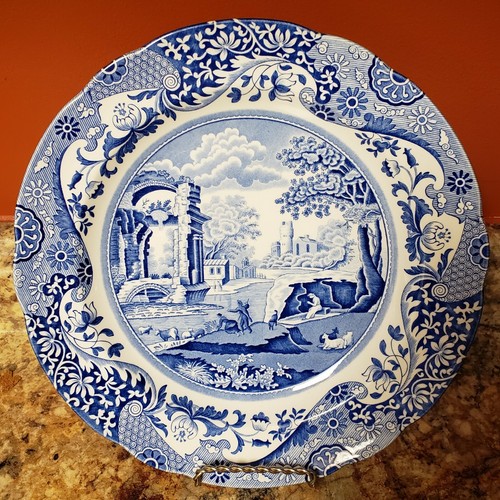 OLDER MARK Vintage Spode England c1816 Blue ITALIAN 10 3/8" Dinner ...