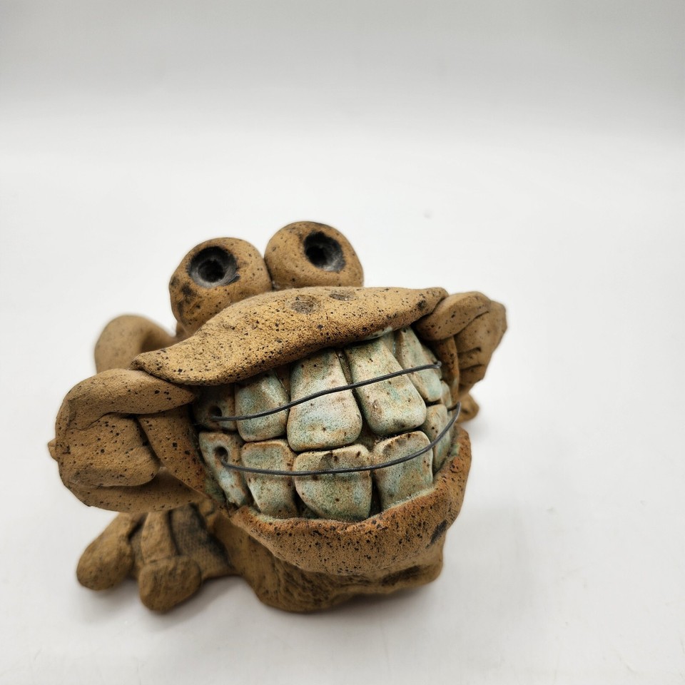 Frog braces dentist occupational vintage Little Guys studio Pottery ...