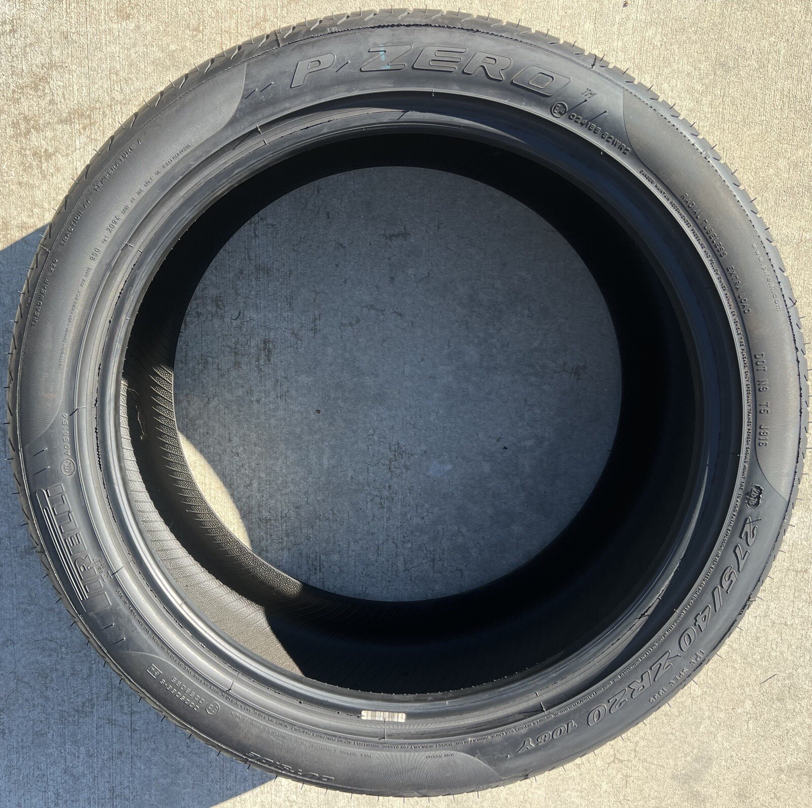 TWO BRAND NEW 275/40ZR20 106Y Pirelli P Zero TPC Spec Chevrolet Camaro ...