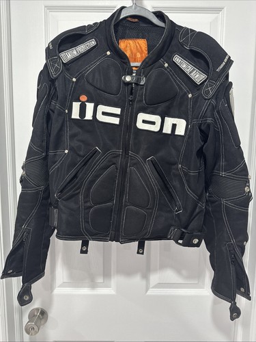 Icon Timax Motorcycle Jacket Titanium Reinfored - Men's Medium | eBay