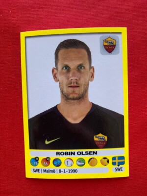 FIGURINA nuova CALCIATORI PANINI 2018-19 #397 Robin Olsen Roma | eBay