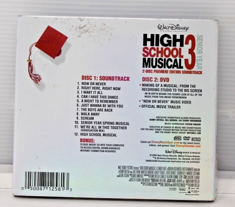 High School Musical Soundtrack Album Cover Soundtrack High School