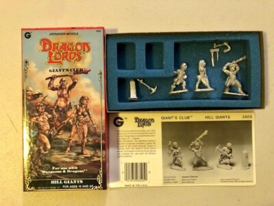 Grenadier Miniatures Box Hill Giants Dragon Lords Dungeons & Dragons D ...