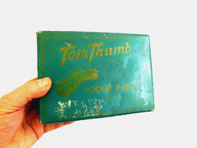 VINTAGE OLD DISPLAY BOX FOR YOUR ANTIQUE TOM THUMB HYBRID TRANSISTOR ...