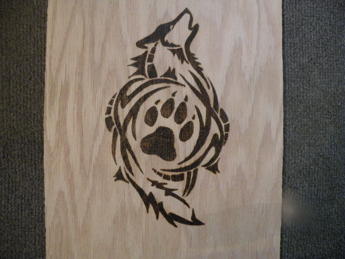 Tribal Wolf Paw Drawings