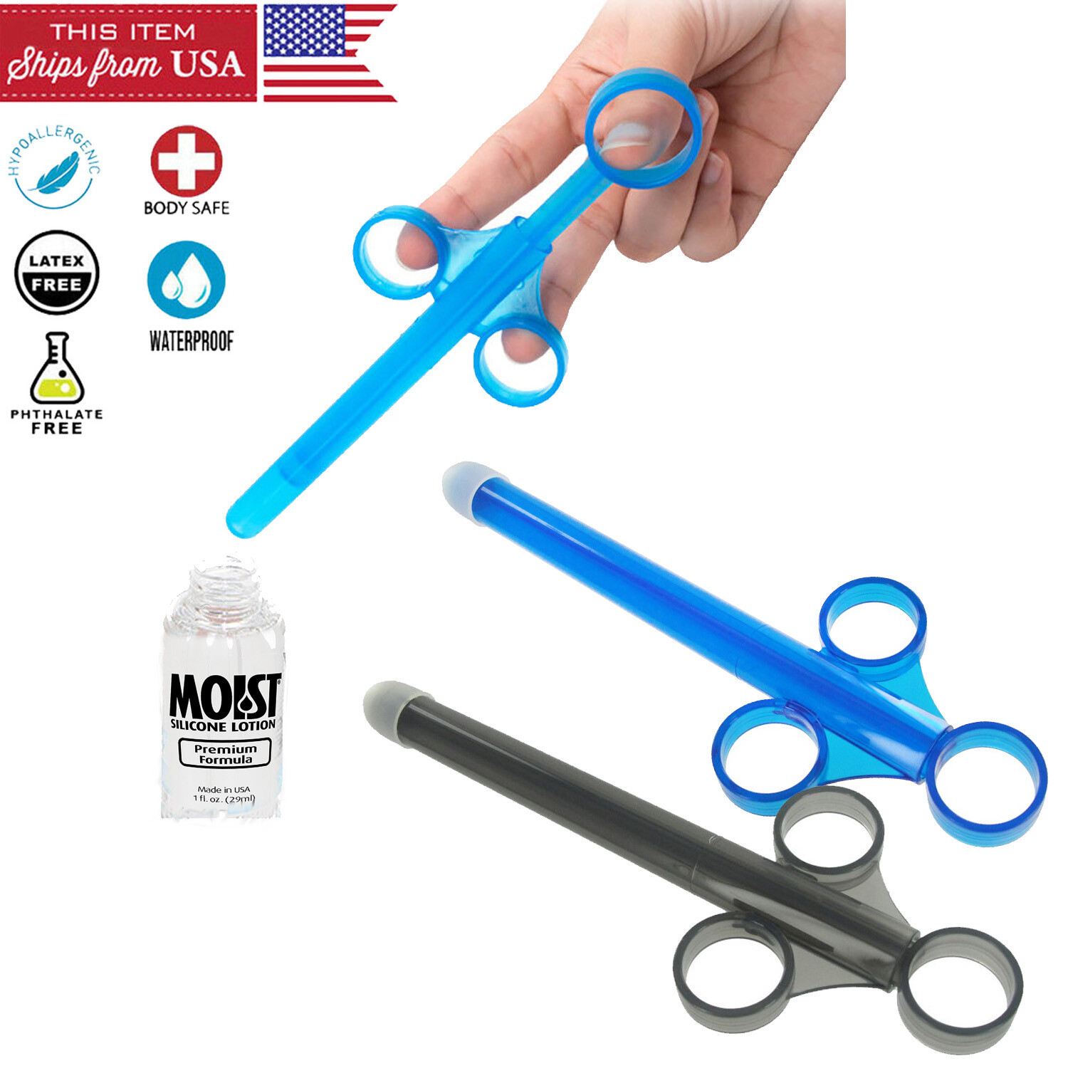 Comfort Lubricant Applicator Anal/Vaginal Shooter Lube Launcher ...