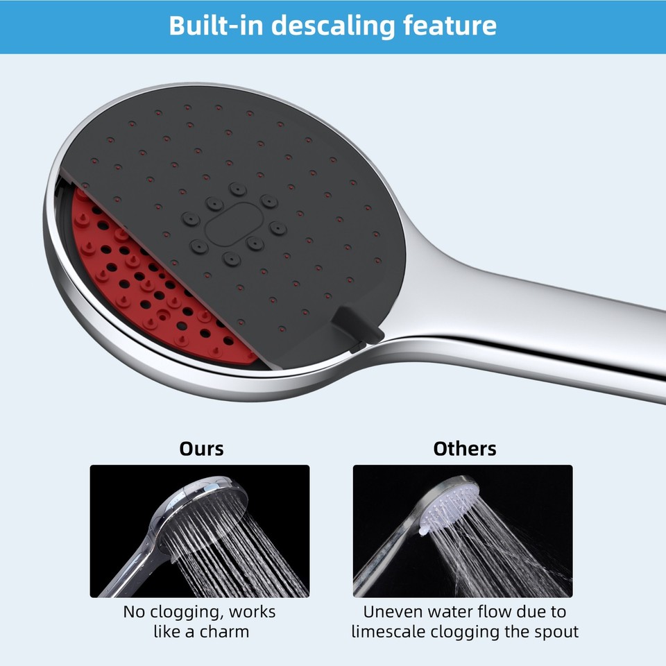 Self-cleaning Shower Head,10'' High Pressure Rain Shower Head ...