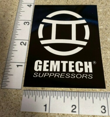 Gemtech Suppressors OEM Original Firearms Decal Sticker New! Shot Show ...