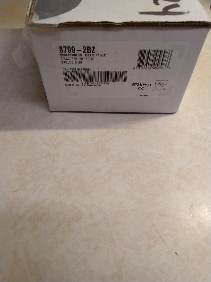 Kohler K-8799-2BZ Strainer Basket Oil Rubbed Bronze | eBay