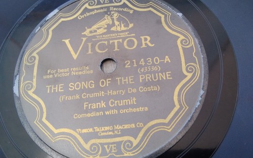 Frank Crumit 78rpm Single 10-inch Victor Records VE #21430 The Song Of ...
