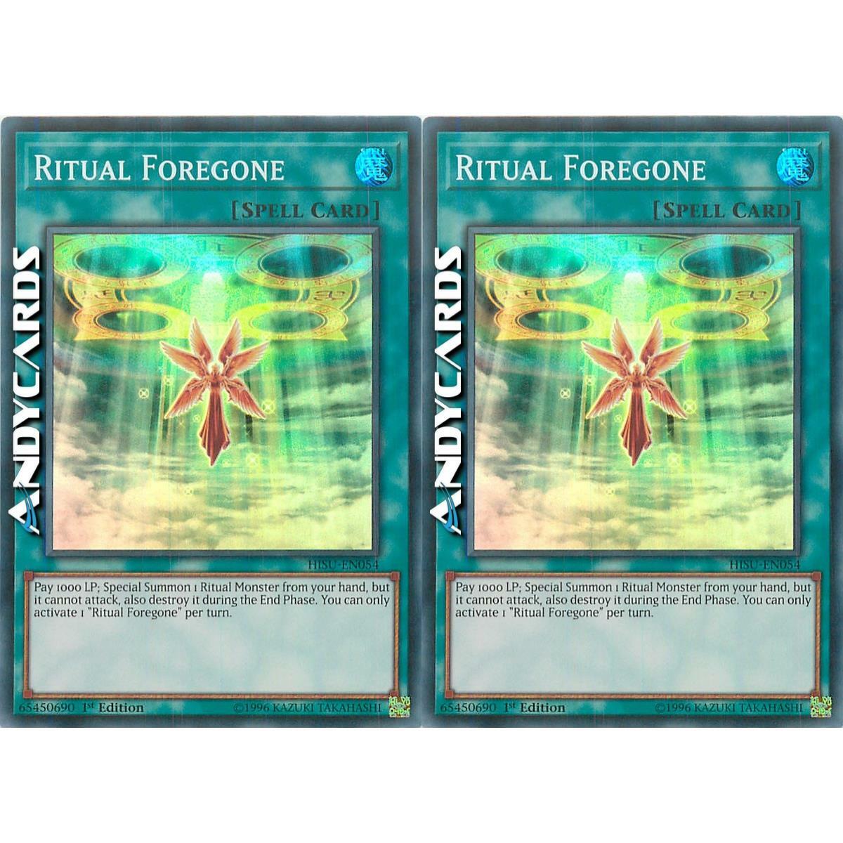 2x RITUAL FOREGONE • (Rituale Dimenticato) • Super R • HISU EN054 ...
