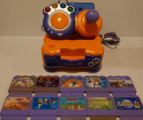 VTech Vsmile tv learning system lot 1 Console 1 controller 10 games ...