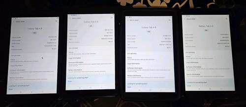 Lot (4) Samsung Galaxy Tab E 8" SM-T387V 32GB Black Verizon Android ...