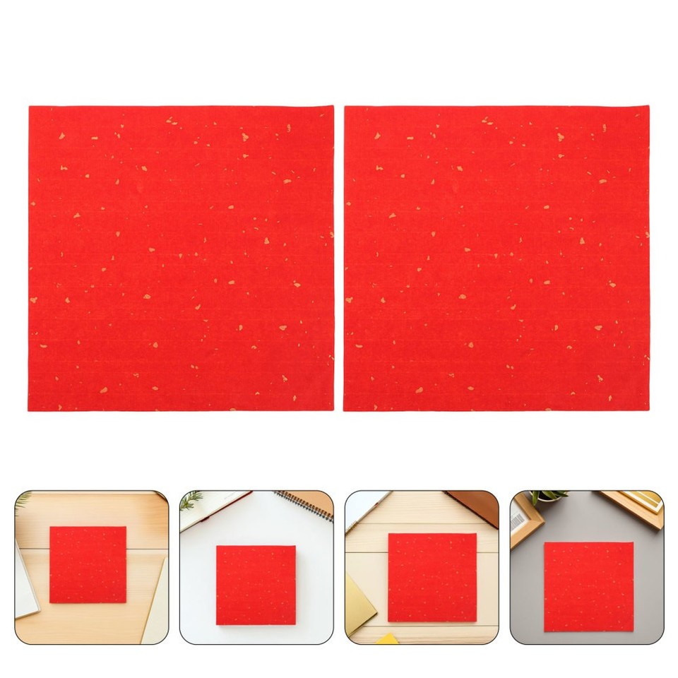 10 Sheets Red Calligraphy Practice Paper Chinese Art Spring Xuan | eBay UK