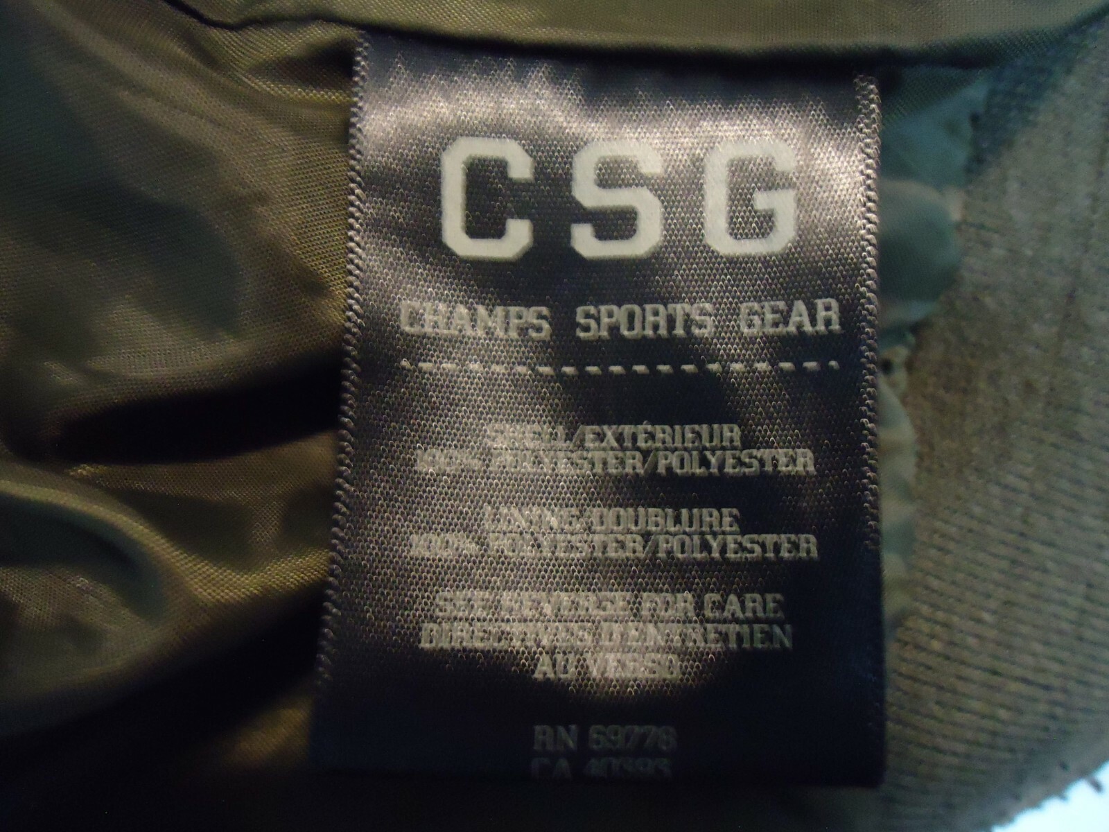 CSG Champs Sports Gear Military Style Windbreaker Jacket L1V-FR33 Patch ...