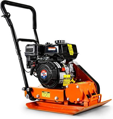 SuperHandy Plate Compactor - 7HP Gas Engine, 4200 lb. Compact Force, 12 ...