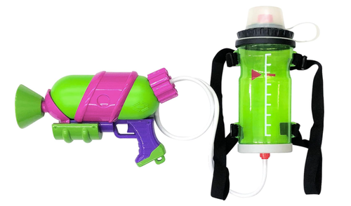 Nintendo Switch Splatoon 2 Splat Shooter Water Gun Ink Tank Set Neon ...