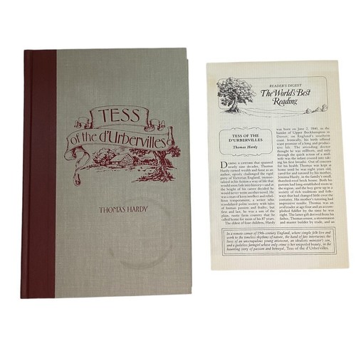Tess Of The DUrbervilles By Thomas Hardy Readers Digest Edition ...