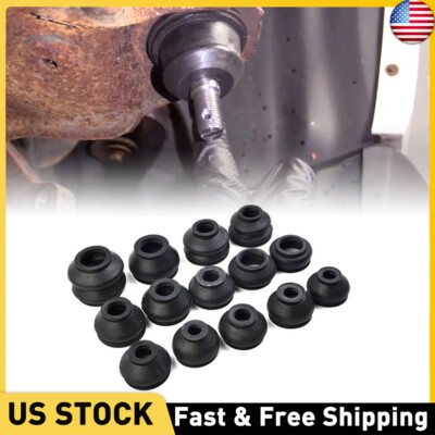 14 Pcs Universal Rubber Ball Joint Rubber Dust Boot Cover Track Rod End ...