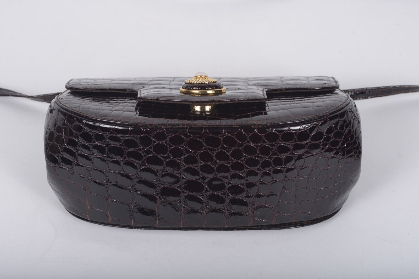 Rodo Made in Italy Vintage Embossed Leather Evening Bag Handbag Clutch ...