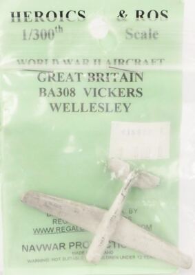 Heroics & Ros BA-308 Vickers Wellesley 1/300 Scale Cast Metal Model Kit ...