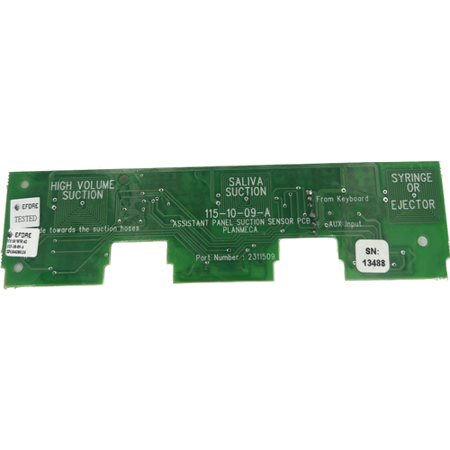Planmeca Assistant Panel Suction Sensor Pcb 115-10-09-A Part Number ...