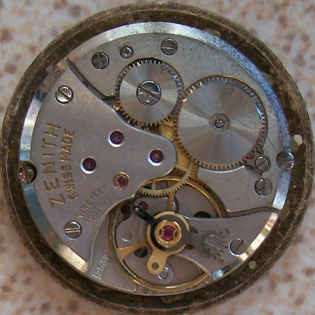 Zenith wristwatch movement & dial cal. 2531 balance Ok. 30,5 mm. in ...