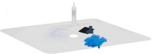 Shower Bath Bathtub Tub Floor Repair Inlay Kit White 22 in. W x 40 in ...