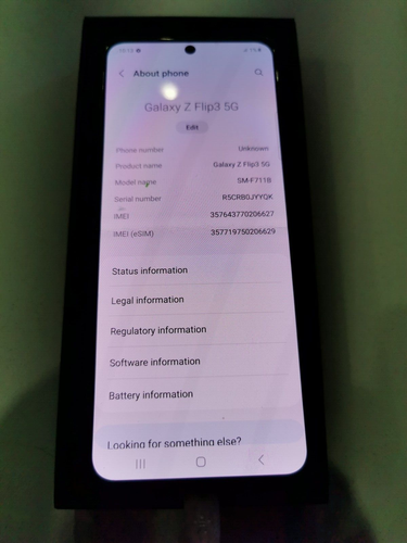 Samsung Galaxy Z Flip3 5G SM-F711B - 256GB Unlocked - Screen Pixel ...