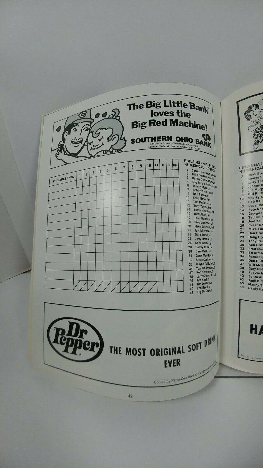 Original 1976 NLCS Program Riverfront Stadium - Unscored | eBay