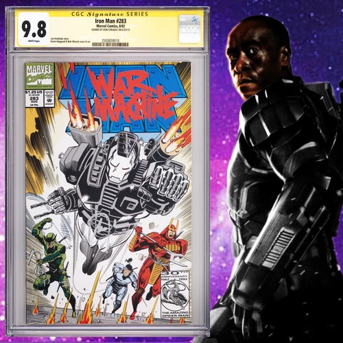 CGC 9.8 SS Iron Man #283 signed by Don Cheadle War Machine Avengers ...