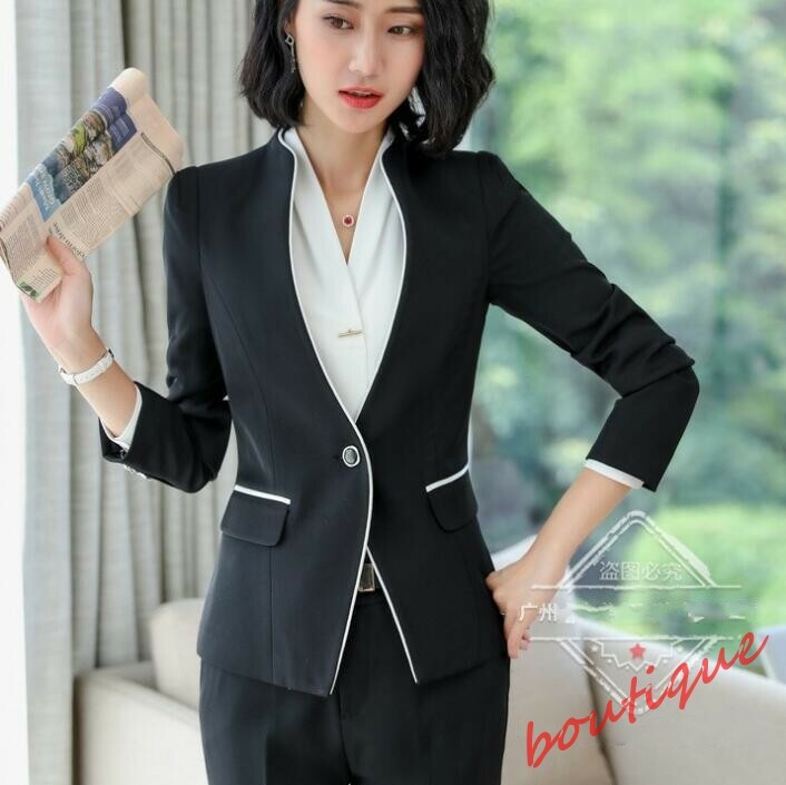 Womens Formal Dress Skirt Suits Business Blazer Jacket Sets Work Wear ...