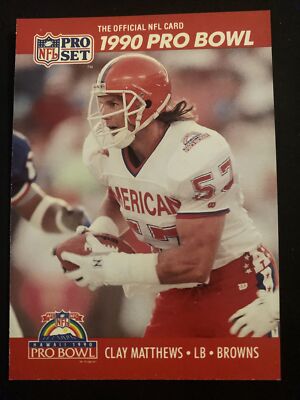 1991 Pro Set Football Clay Matthews #353 {Pro Bowl Card} | eBay