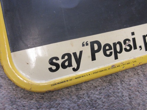 VINTAGE ADVERTISING PEPSI COLA CHALKBOARD MENU SIGN 162-M | eBay