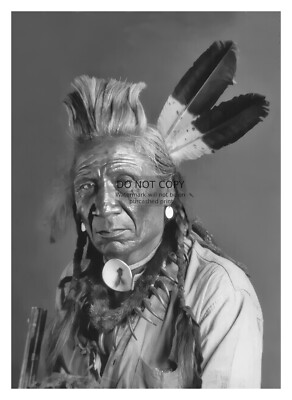 CHIEF WEASEL TAIL BLACKFOOT NATIVE AMERICAN MAN 5X7 PHOTO | eBay