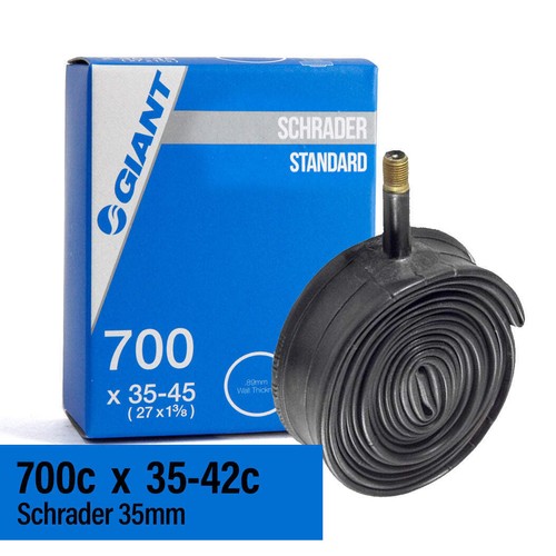 Giant 700c x 35-45c Road Bike Inner Tube 35mm Schrader Car Valve | eBay